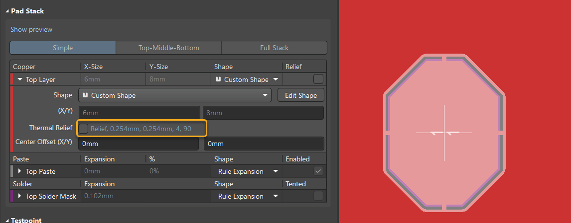 Custom Pad Stack | Altium